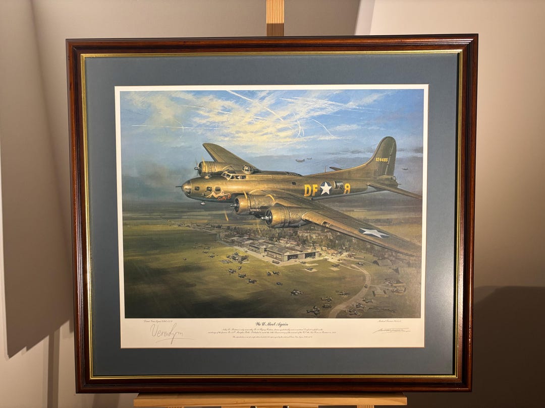 Signed B-17 Flying Fortress Print: WWII Aviation Art, Limited Edition ...