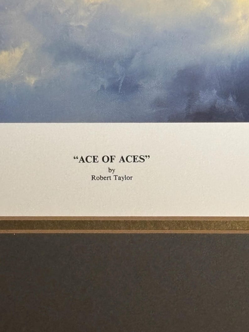 Erich Hartmann Signed Aviation Print: Ace of Aces by Robert Taylor (799 ...
