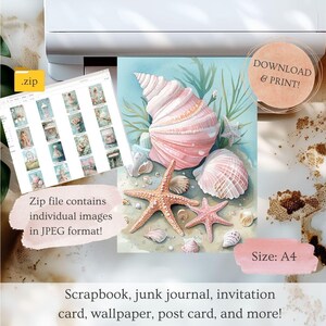 Vintage Classic Botanical Purple Filler Pages for Junk Journal ...