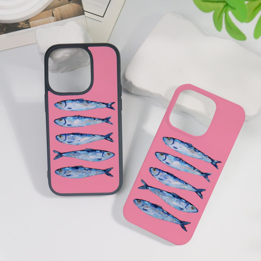 Mackerel Fish Pink Phone Case for iPhone 17/11/12/13/14/15/16 Pro/pro ...