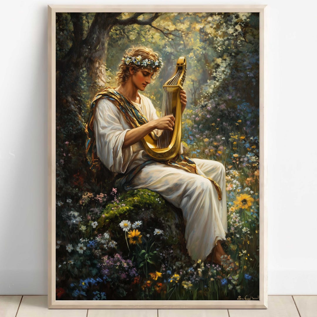 Apollo Wall Art, God of the Sun, Greek Gods Poster, Greek God Decor ...