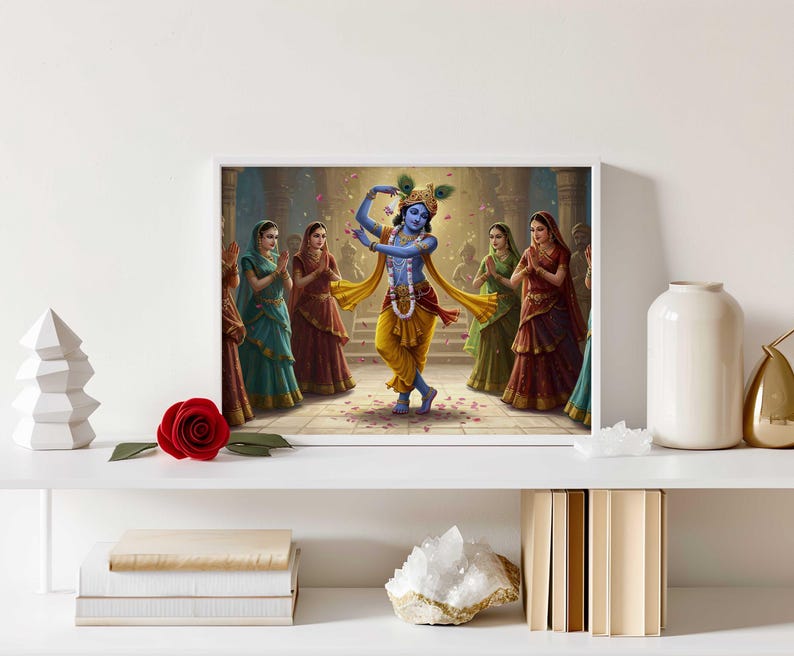 Krishna Art, Krishna and Radha, Radha Krishna, Krishna Painting, Hindu ...