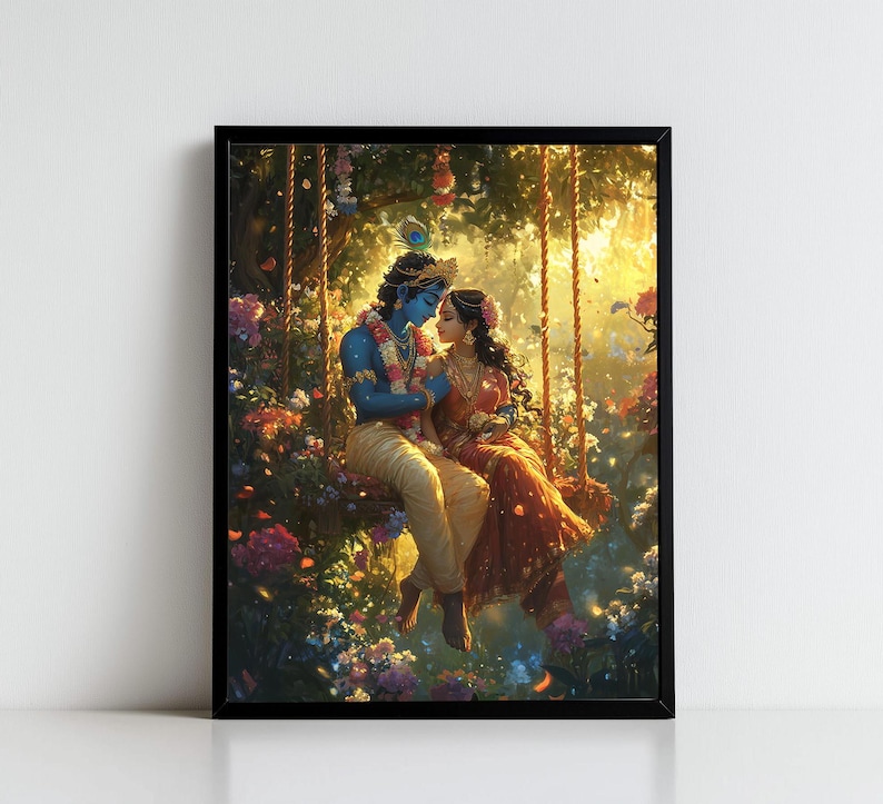 Krishna Art, Krishna and Radha, Radha Krishna, Krishna Painting, Hindu ...