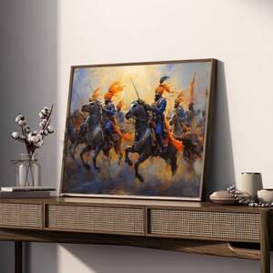 Khalsa Warrior, Sikh Art Print, Bold Warrior, Traditional Artwork ...