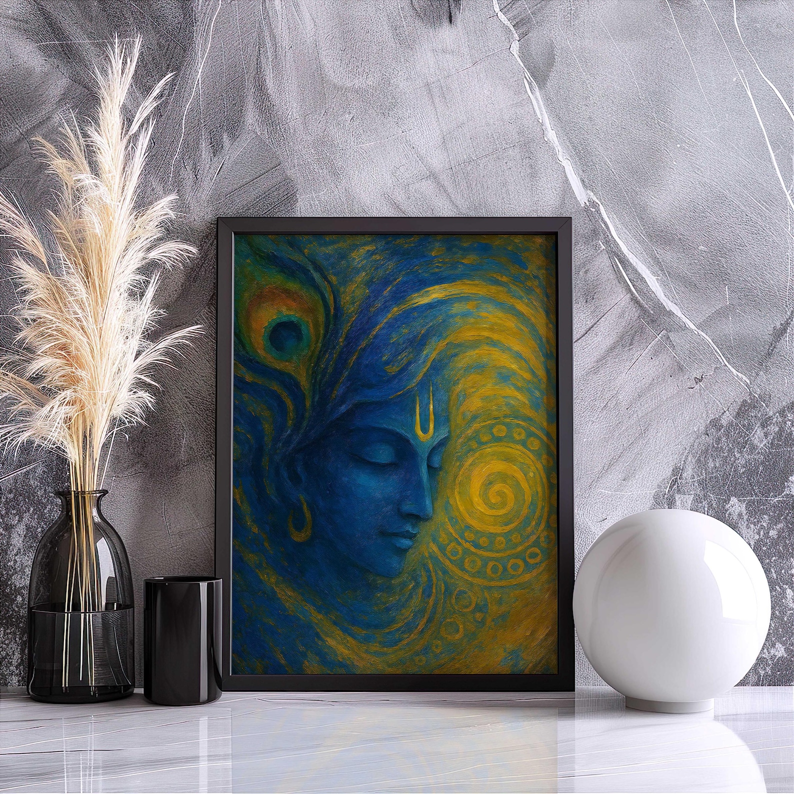 Krishna Abstract Art, Lord Krishna, Krishna Painting, Hindu God, Hindu ...