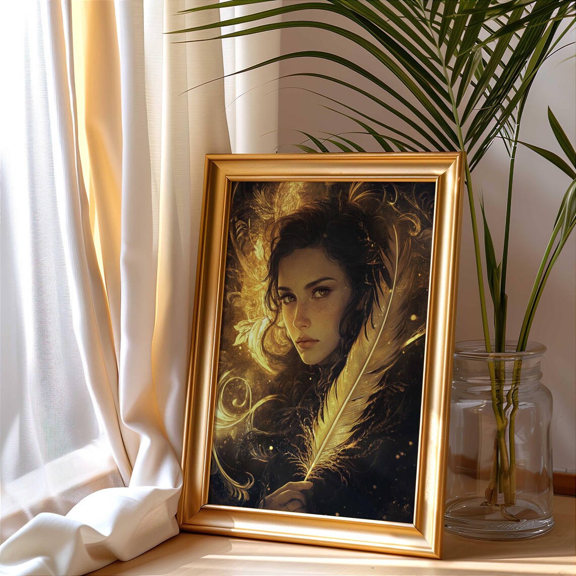 Brigid Celtic Goddess Wall Art, Irish Mythology Print, Goddess of Fire ...