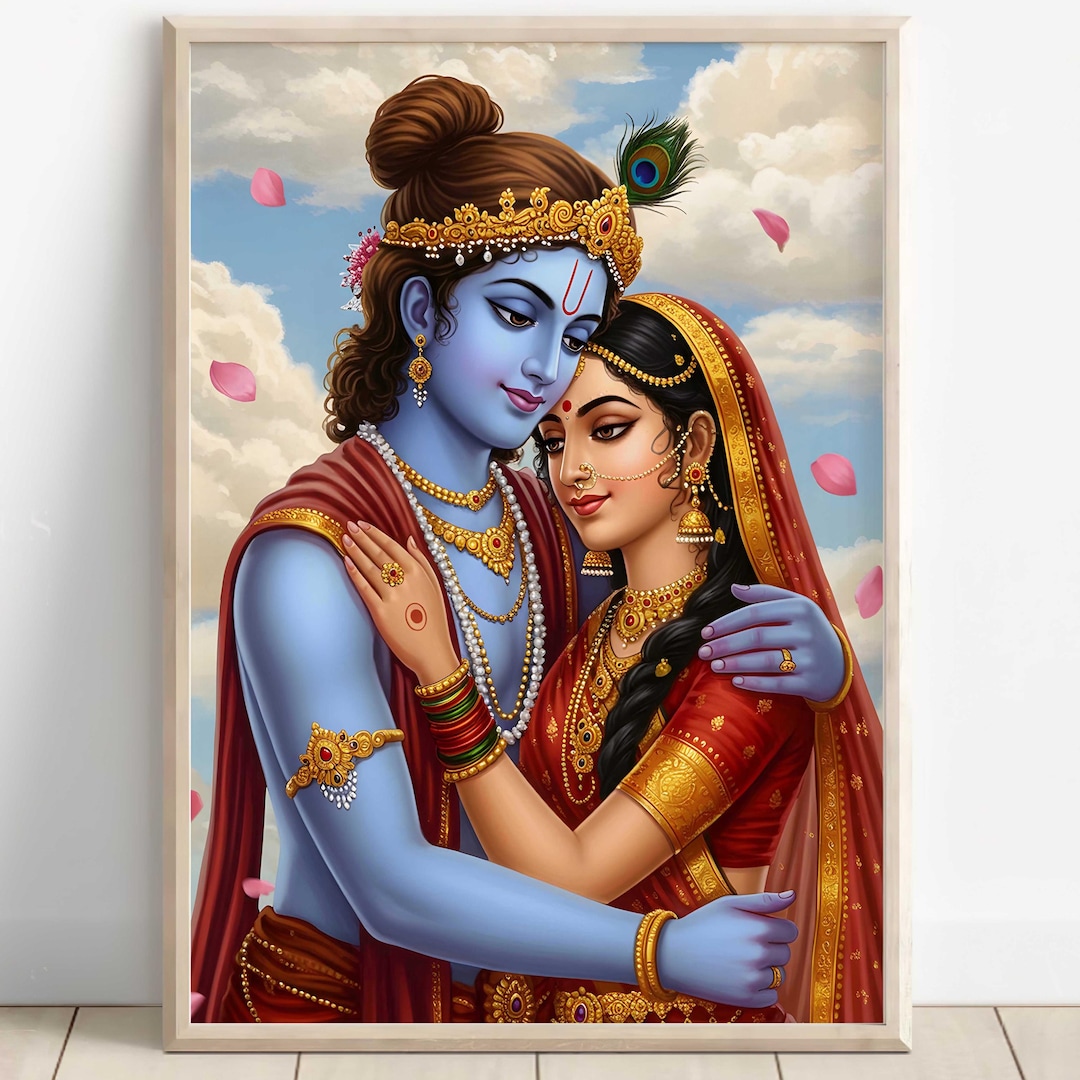 Krishna Art, Krishna and Radha, Radha Krishna, Krishna Painting, Hindu ...