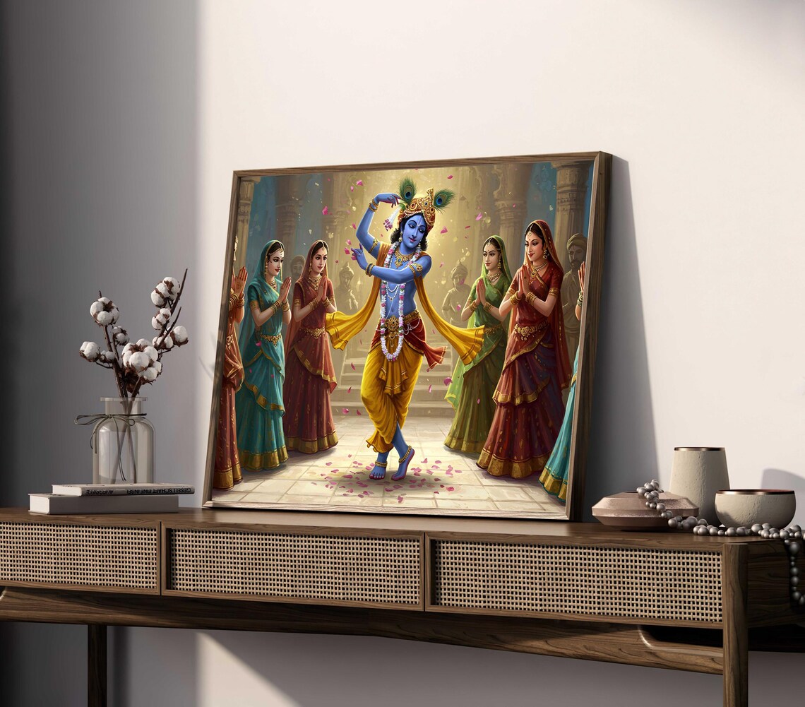 Krishna Art, Krishna and Radha, Radha Krishna, Krishna Painting, Hindu ...