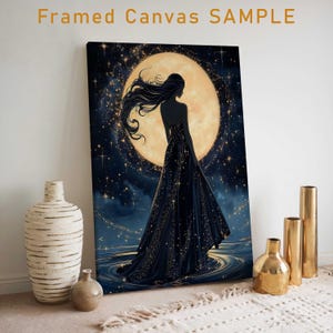 Nyx Wall Art, Greek Goddess of the Night Sky, Nyx Canvas, Mythology ...