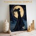 Nyx Wall Art, Greek Goddess of the Night Sky, Nyx Canvas, Mythology ...