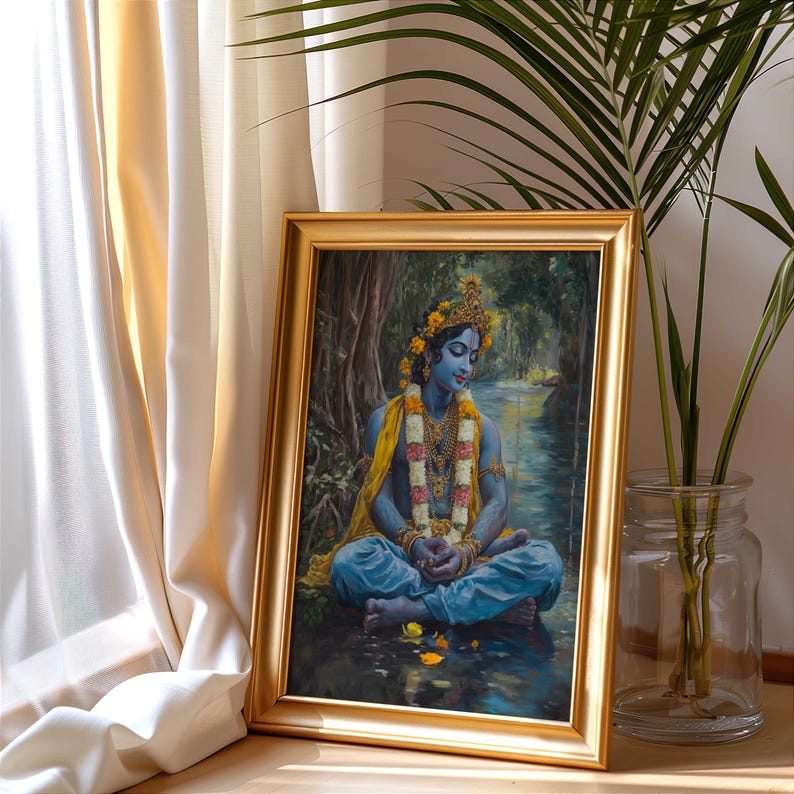 Krishna Art, Lord Krishna, Jai Shri Krishna, Krishna Painting, Hindu ...