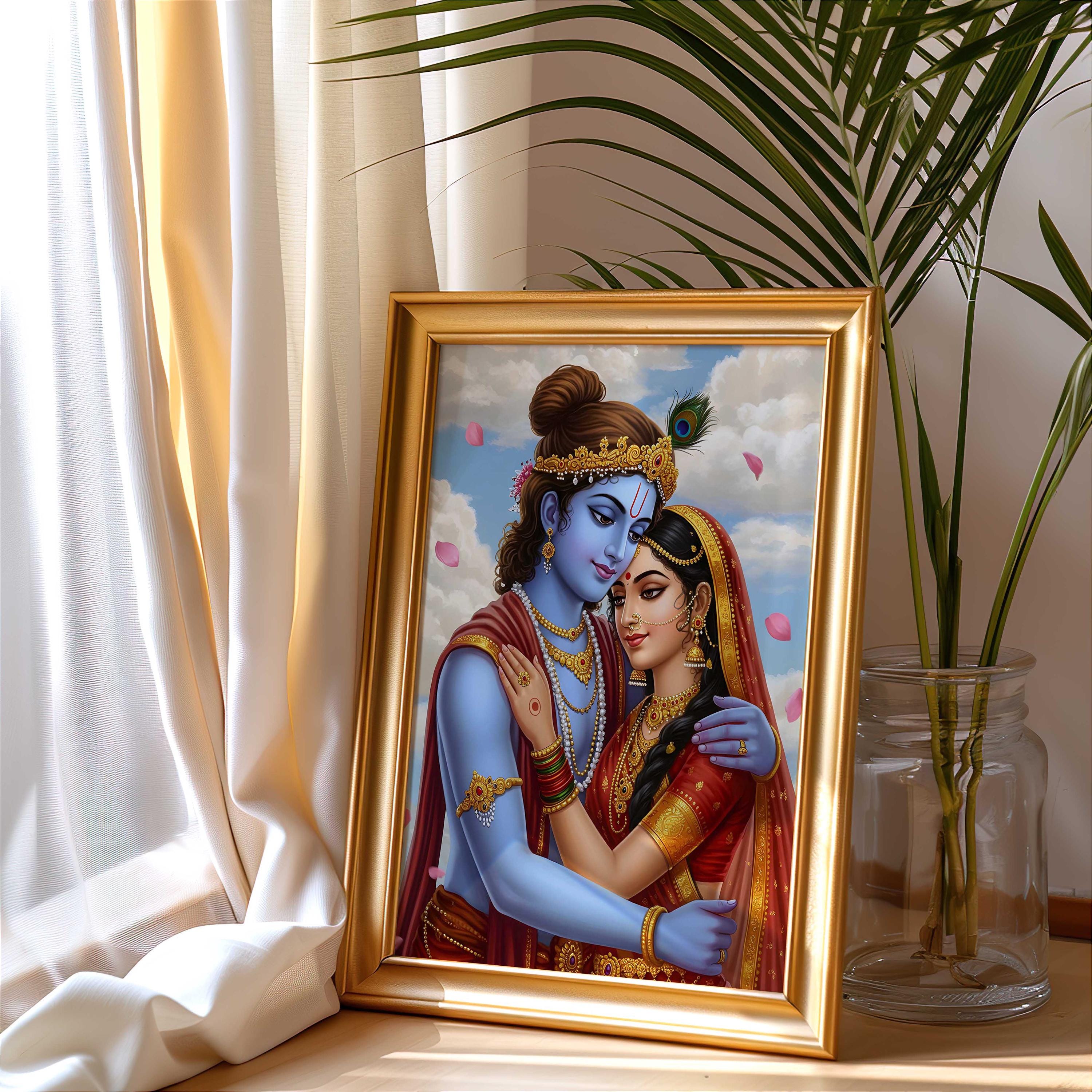 Krishna Art, Krishna and Radha, Radha Krishna, Krishna Painting, Hindu ...