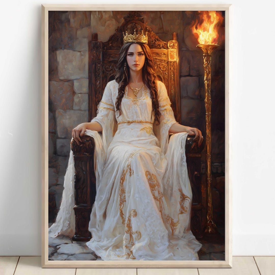 Hestia Wall Art, Greek Goddess of Home and Hearth, Hestia Canvas, Greek ...