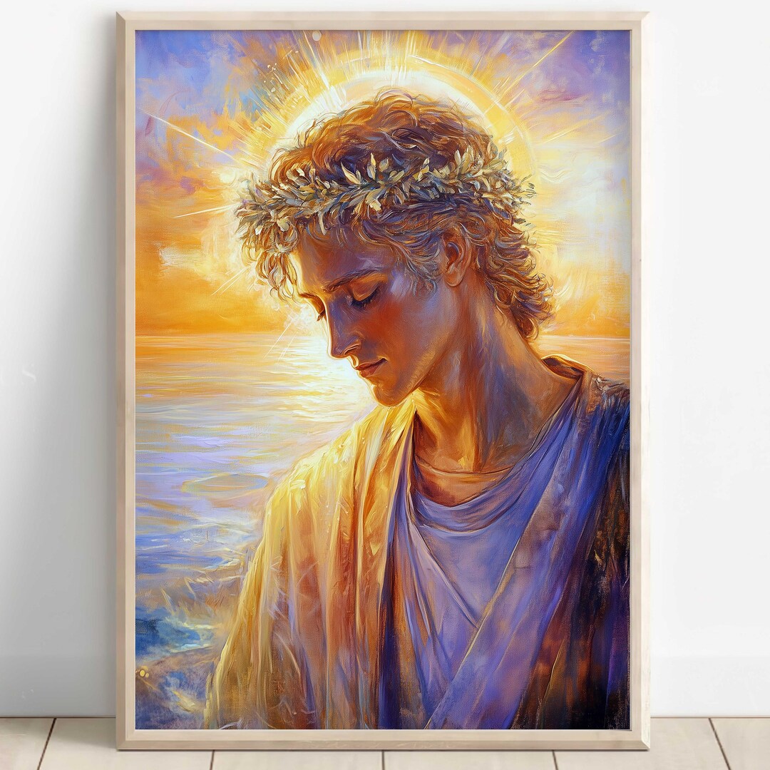 Apollo Wall Art, God of the Sun, Greek Gods Poster, Greek God Decor ...