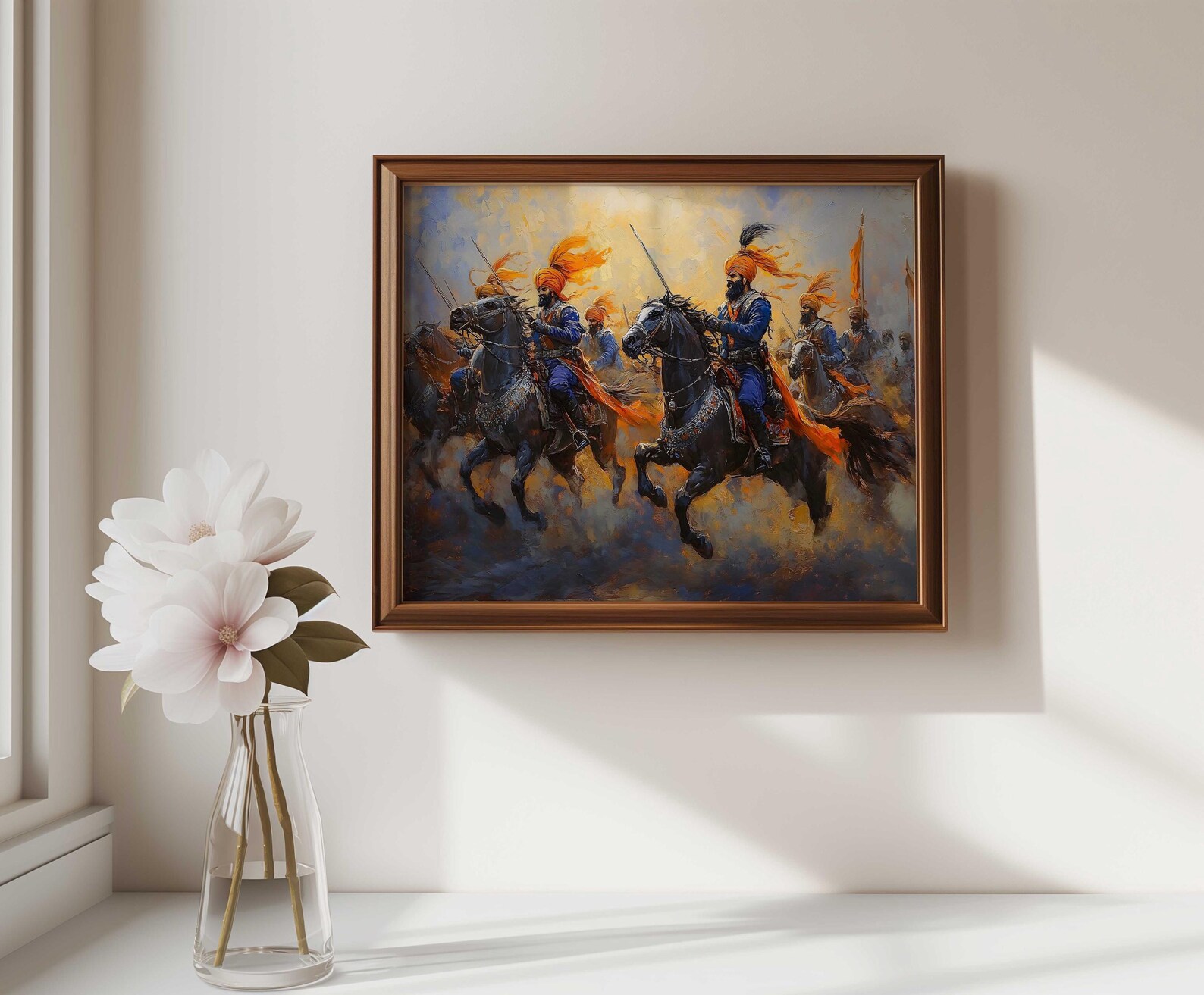 Khalsa Warrior, Sikh Art Print, Bold Warrior, Traditional Artwork ...