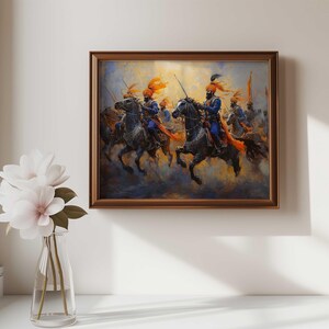 Khalsa Warrior, Sikh Art Print, Bold Warrior, Traditional Artwork ...