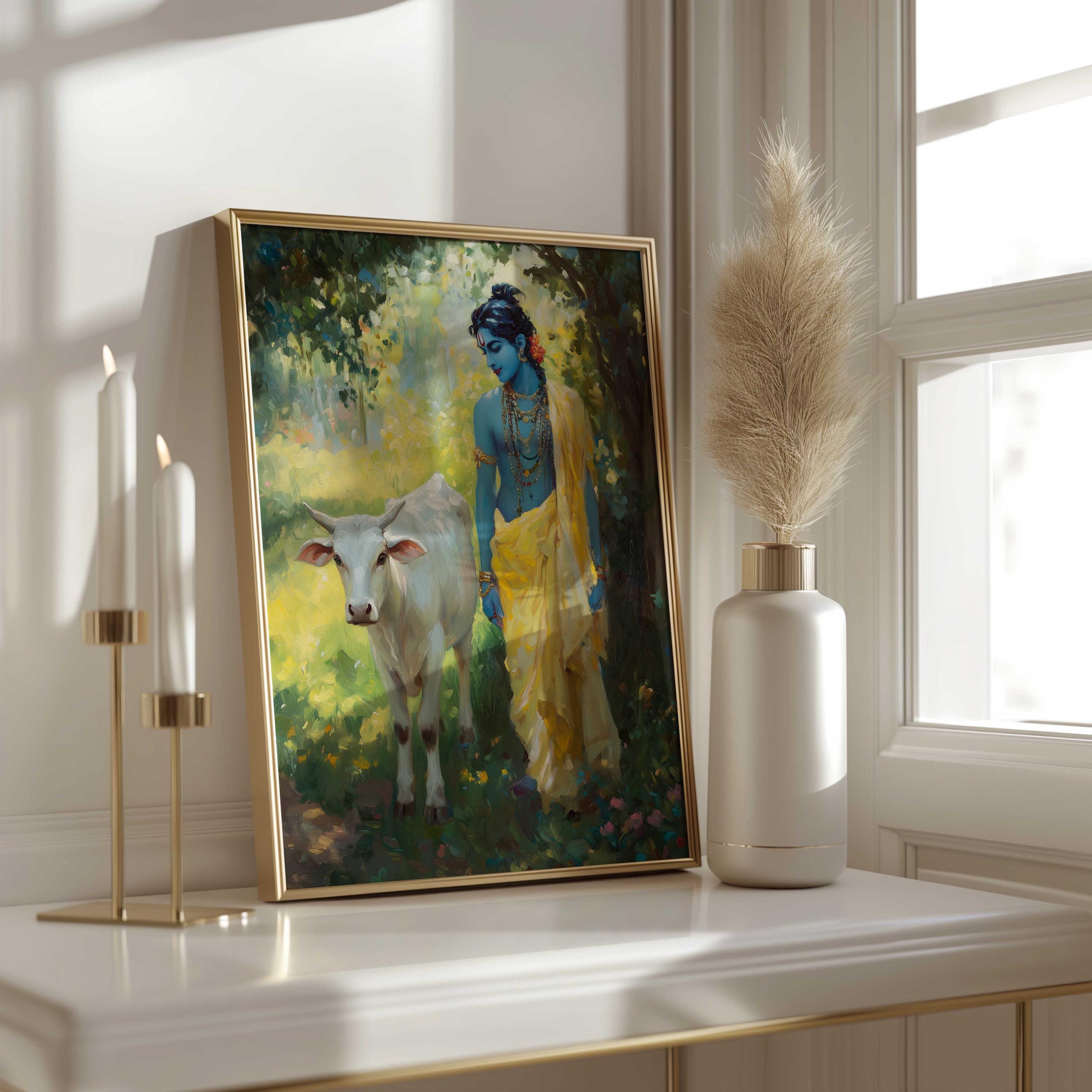 Krishna Art, Lord Krishna, Jai Shri Krishna, Krishna Painting, Hindu ...