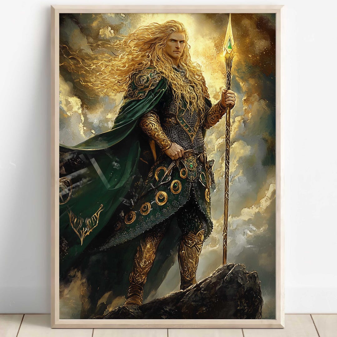 Lugh Celtic God Wall Art, Irish Mythology Print, God of Skill and ...