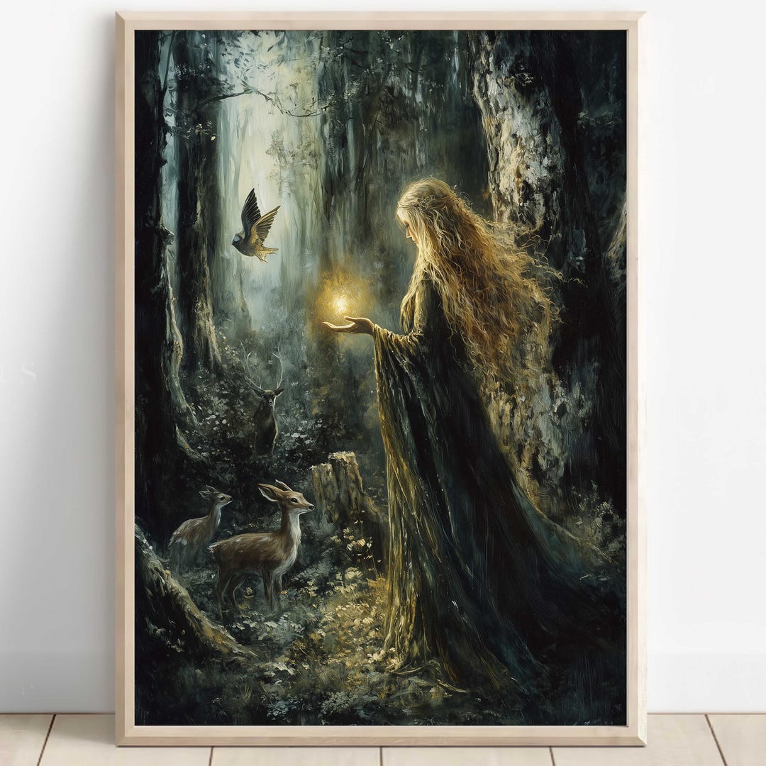 Sif Wall Art, Norse Mythology Decor, Viking Goddess Artwork, Goddess of ...