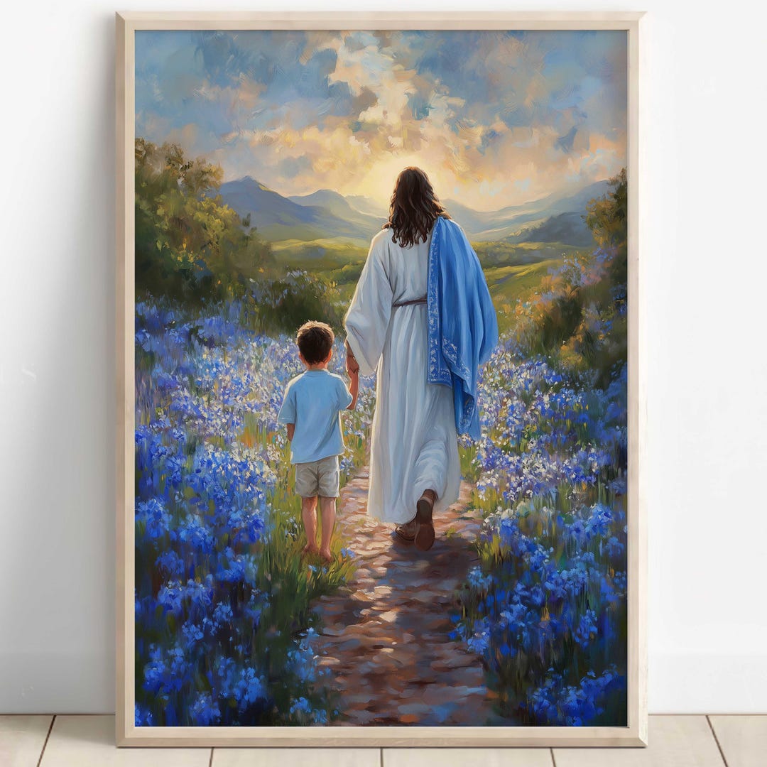 Christian Art, Jesus and Boy, Jesus and Children, Bible Art, Modern ...