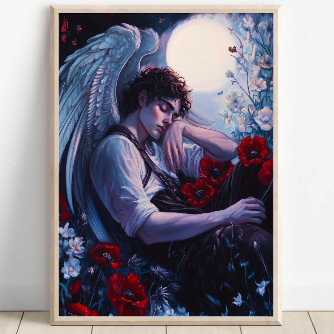 Hypnos Wall Art, God of Sleep, Greek Gods Poster, Greek God Decor ...