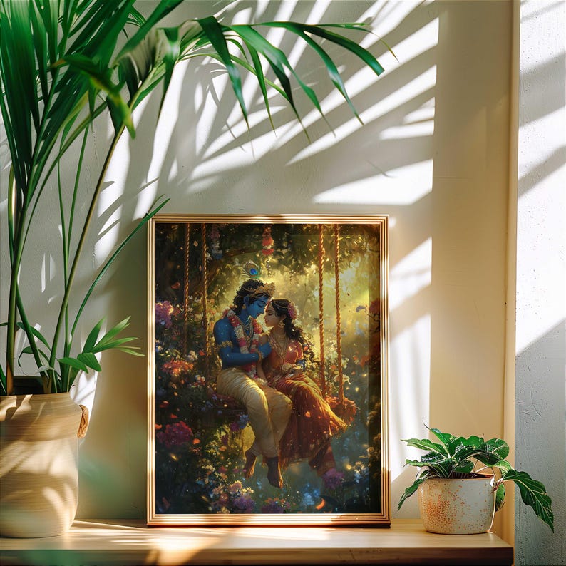 Krishna Art, Krishna and Radha, Radha Krishna, Krishna Painting, Hindu ...