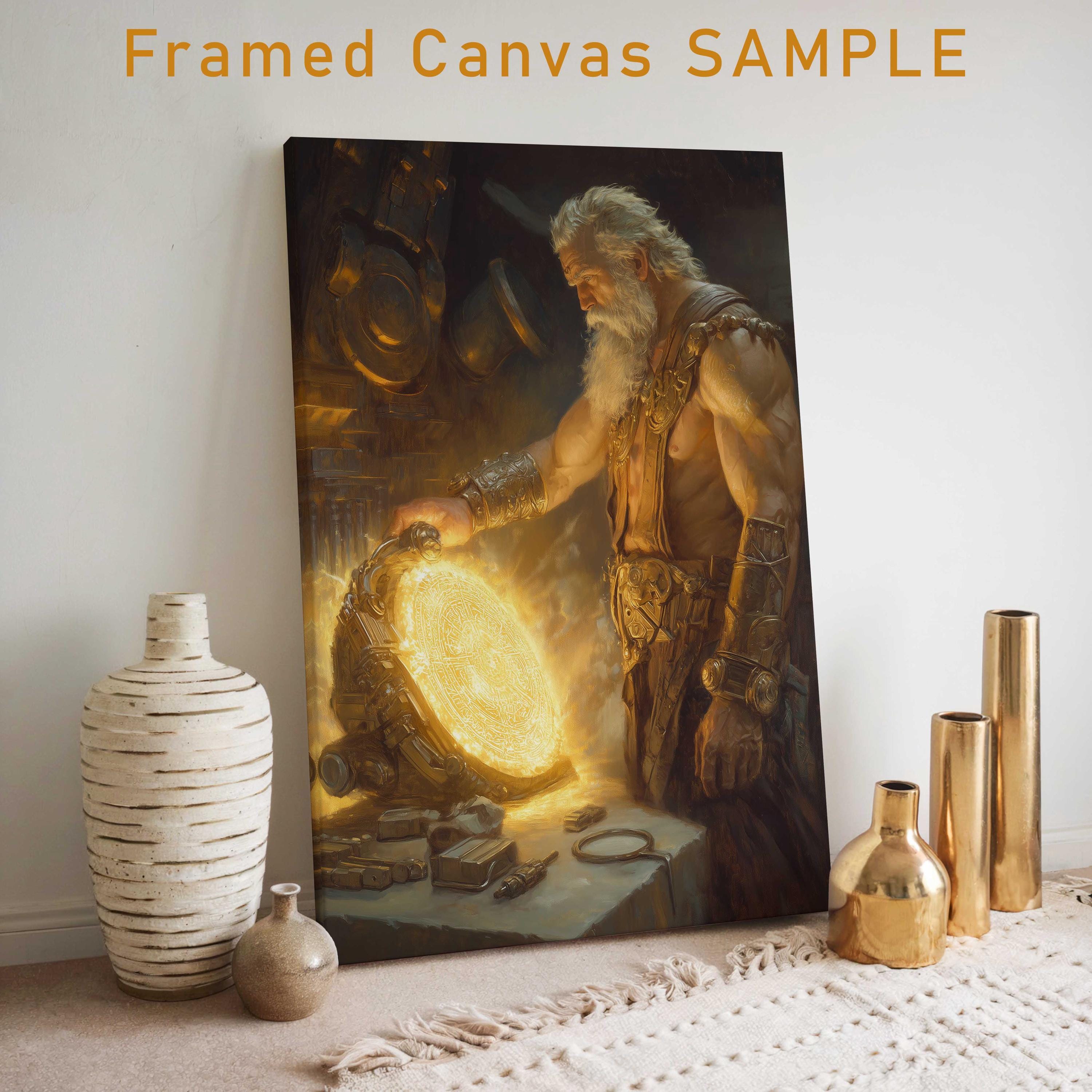 Hephaestus Wall Art, God of Fire, Blacksmithing, and Craftsmanship ...