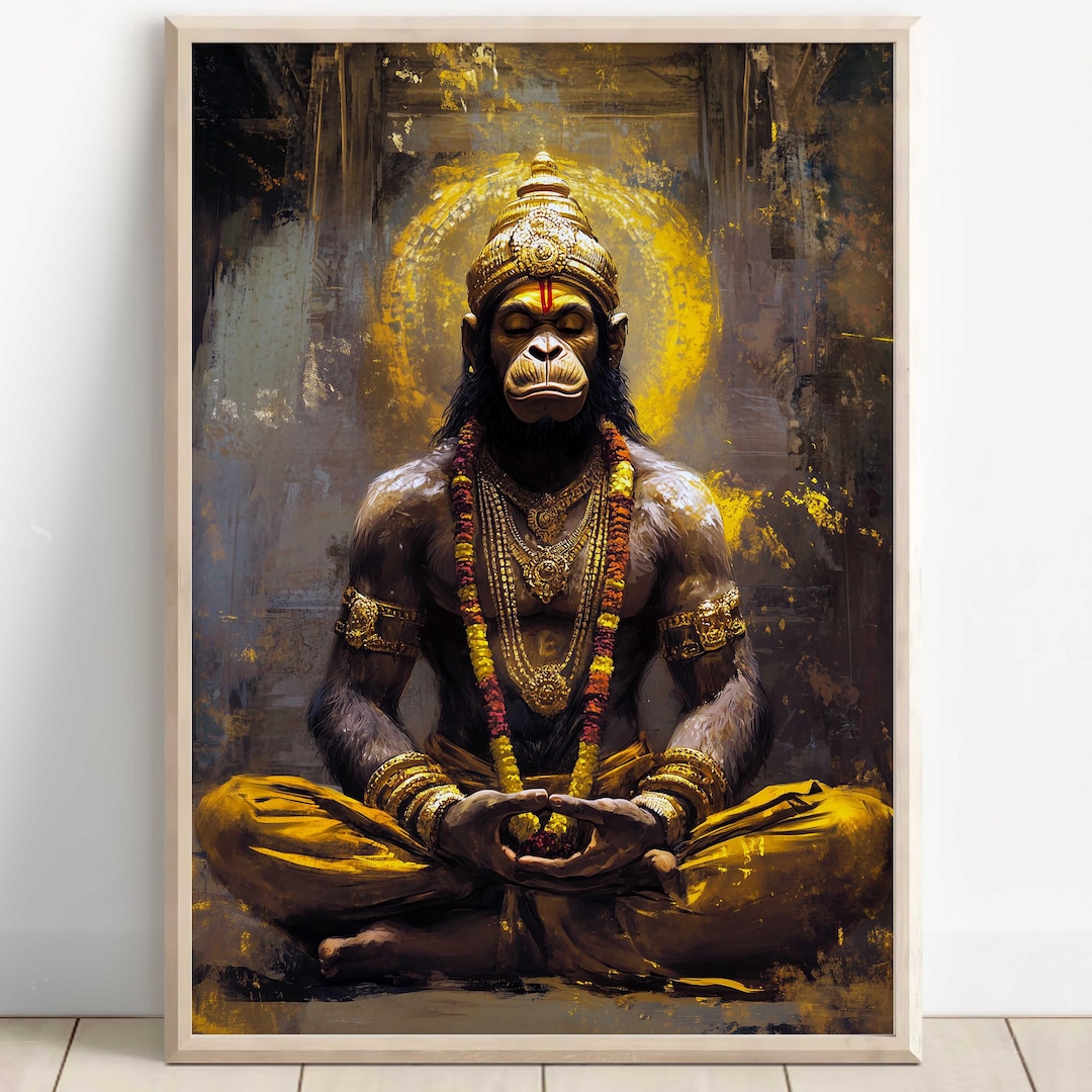 Hanuman Art, Hanuman Painting, Jai Bajarang Bali, Hanuman Art, Hindu ...