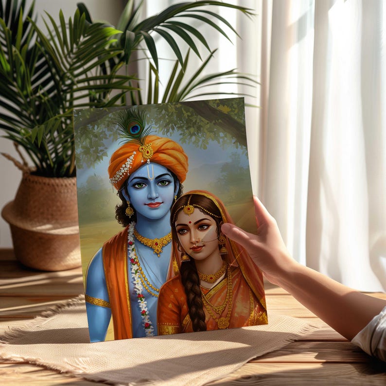 Krishna Art, Krishna and Radha, Radha Krishna, Krishna Painting, Hindu ...