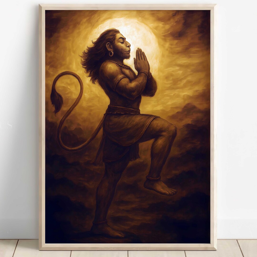 Hanuman Art, Hanuman Painting, Jai Bajarang Bali, Hanuman Art, Hindu ...