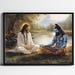 Lord Shiva Meditating With Jesus Christ, Jesus Meditating Along With ...