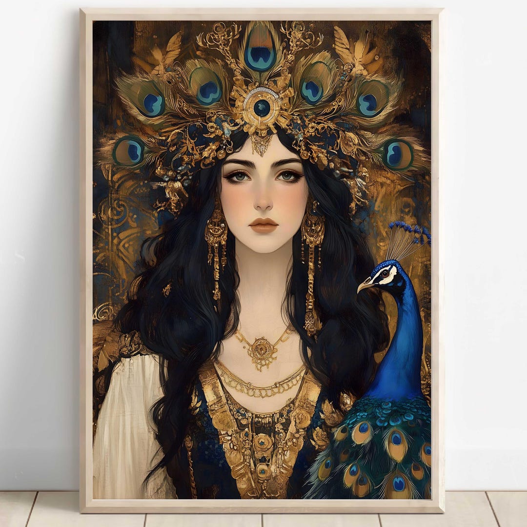 Hera Wall Art, Greek Goddess of Marriage and Queenship, Mythology ...