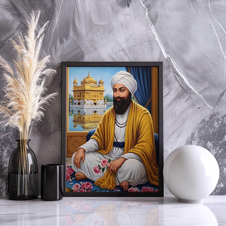 Sikh Art | Guru Ram Das Sahib | Fourth Sikh Guru From 1574 to 1581 ...