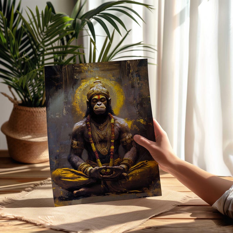 Hanuman Art, Hanuman Painting, Jai Bajarang Bali, Hanuman Art, Hindu ...
