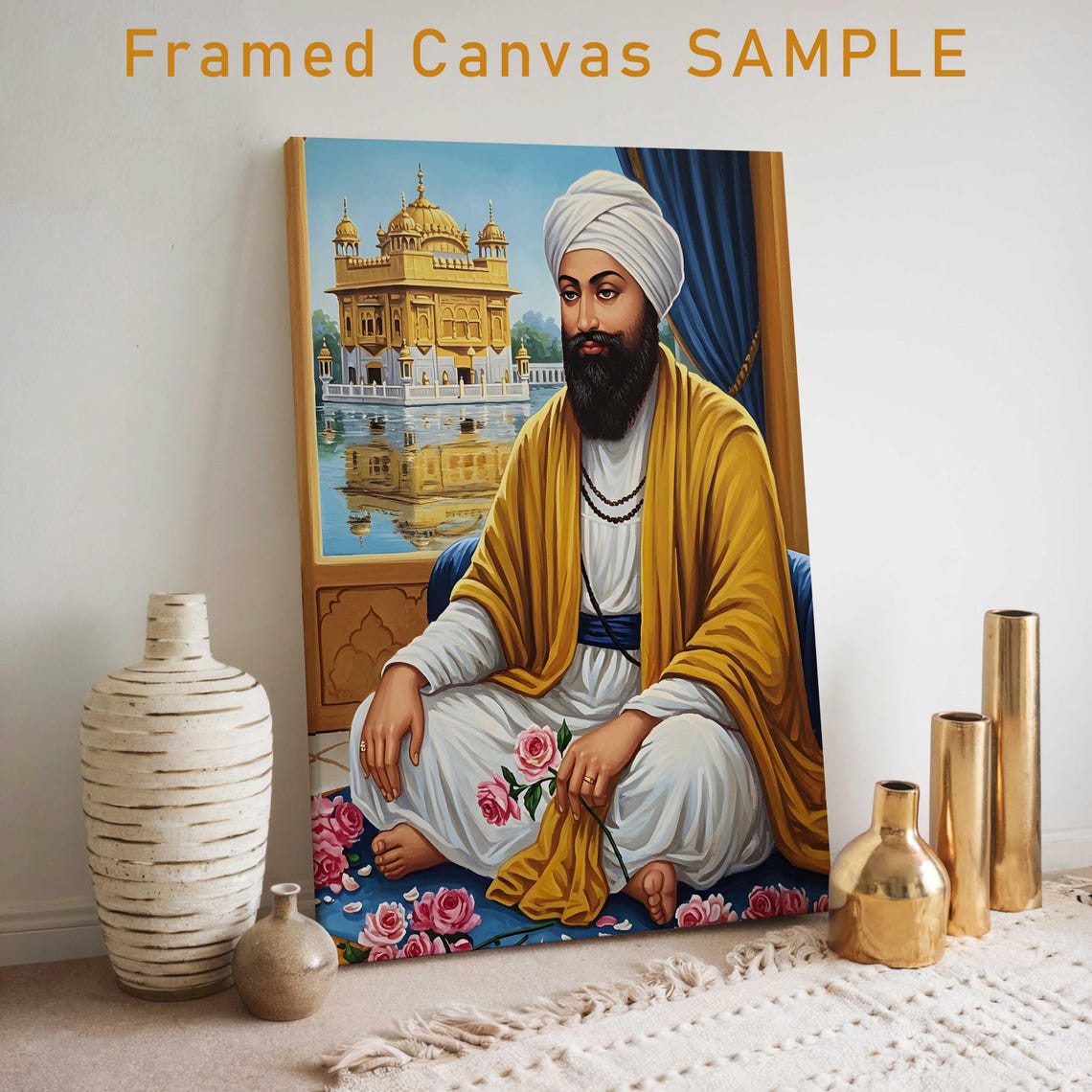 Sikh Art | Guru Ram Das Sahib | Fourth Sikh Guru From 1574 to 1581 ...