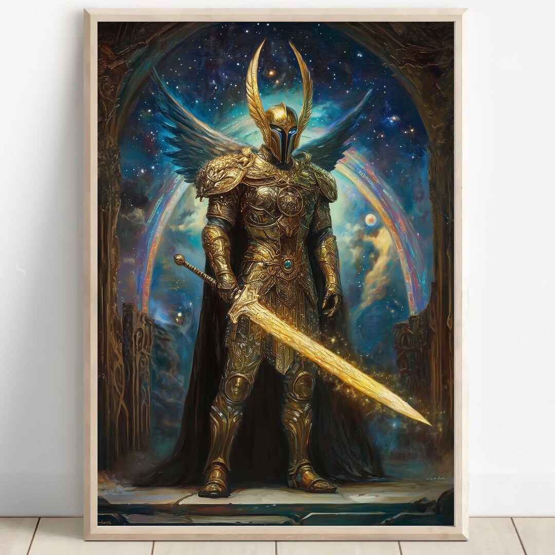 Heimdall Wall Art, Norse Mythology Decor, Viking God, Guardian of ...