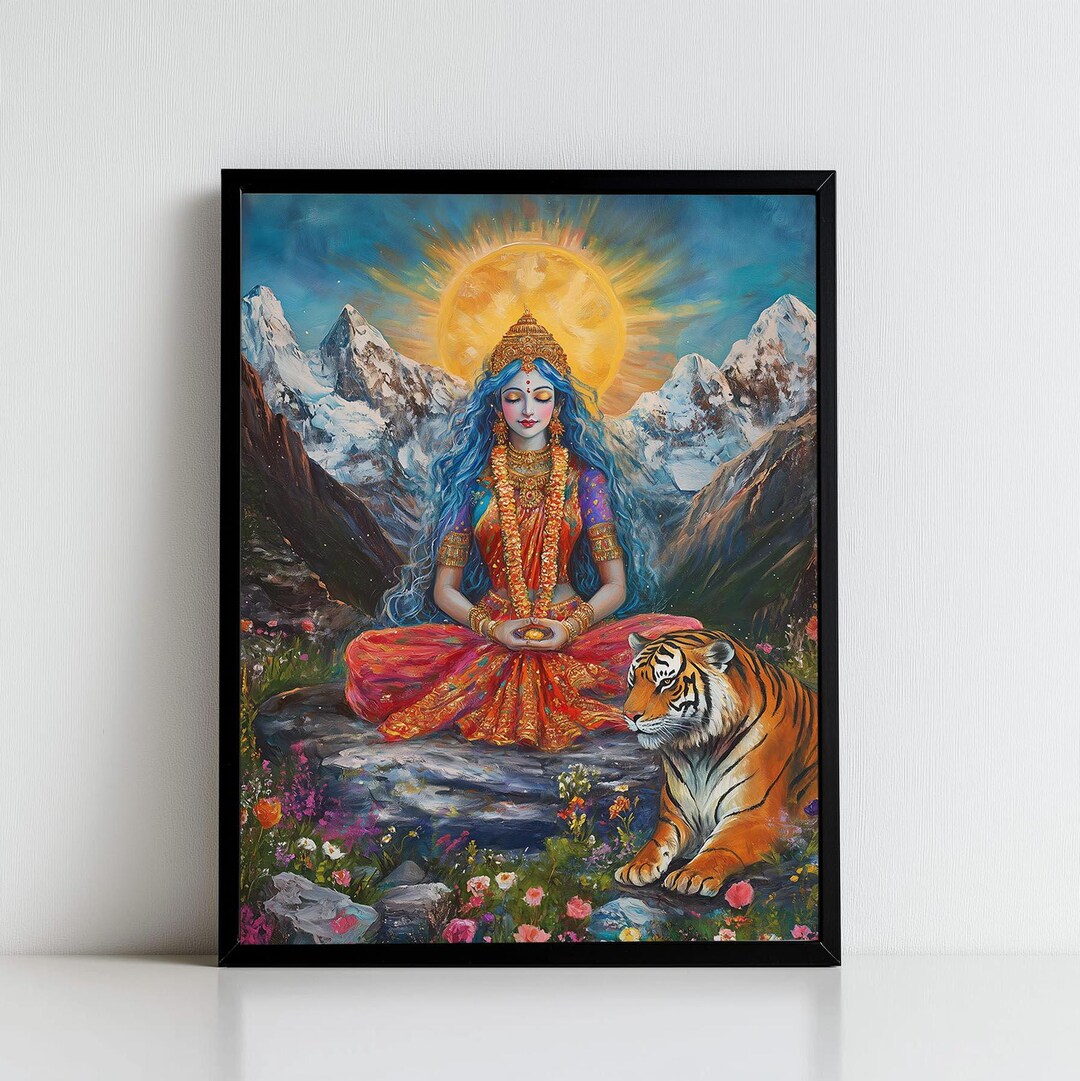 Durga, Goddess Durga, Hindu Goddess, Durga Art, Durga Painting, Hindu ...