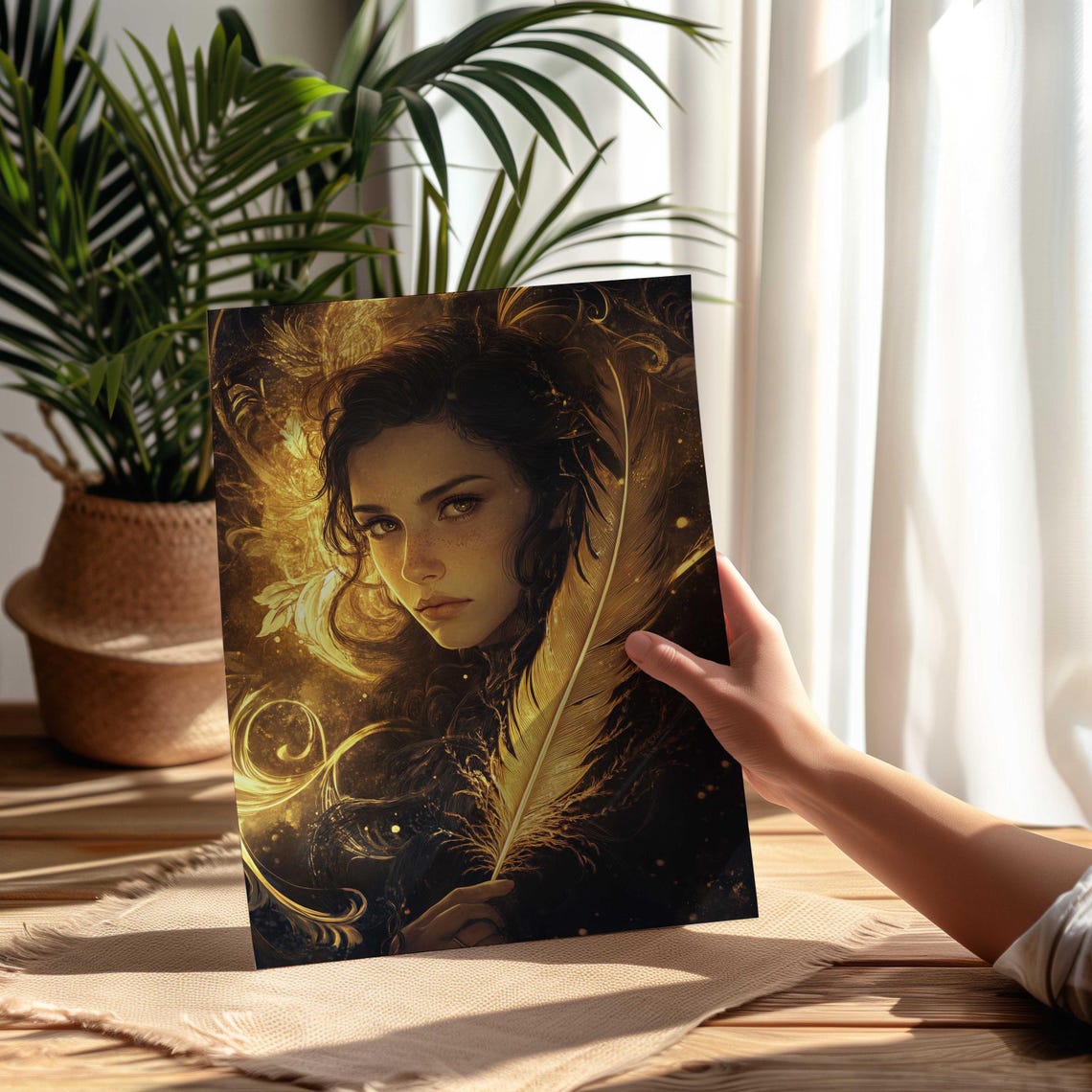 Brigid Celtic Goddess Wall Art, Irish Mythology Print, Goddess of Fire ...