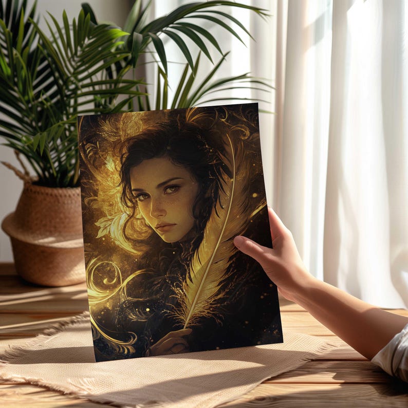 Brigid Celtic Goddess Wall Art, Irish Mythology Print, Goddess of Fire ...