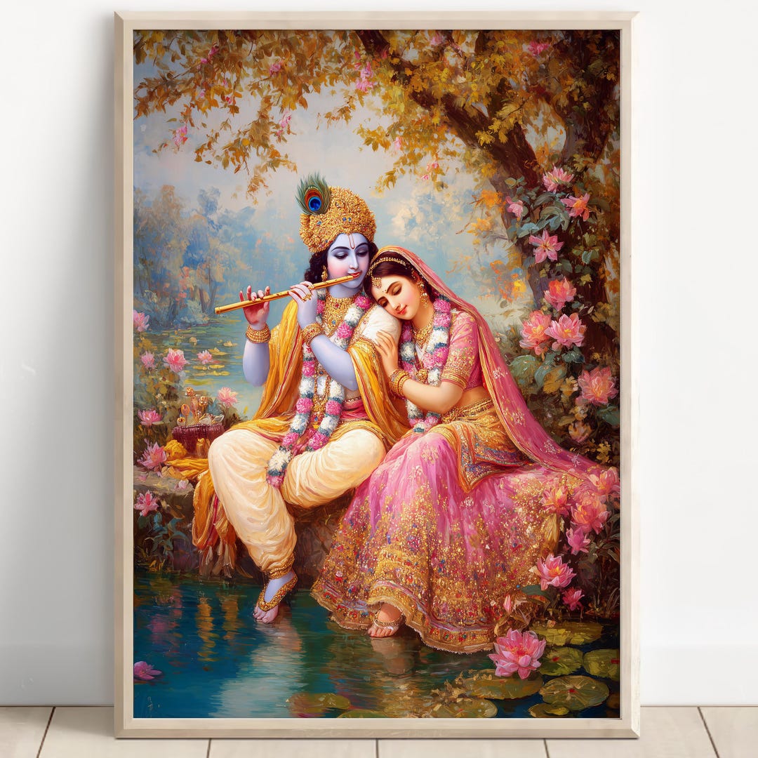 Krishna Art, Krishna and Radha, Radha Krishna, Krishna Painting, Hindu ...