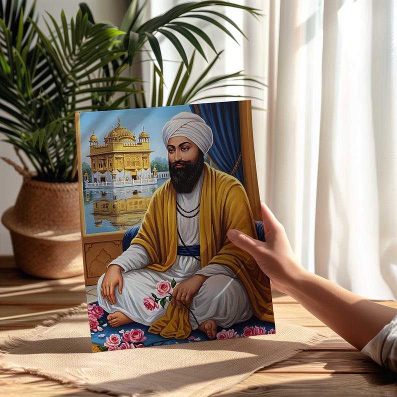 Sikh Art | Guru Ram Das Sahib | Fourth Sikh Guru From 1574 to 1581 ...