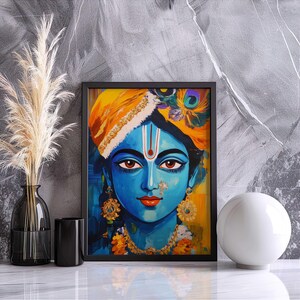 Krishna Art, Lord Krishna, Jai Shri Krishna, Krishna Painting, Hindu ...