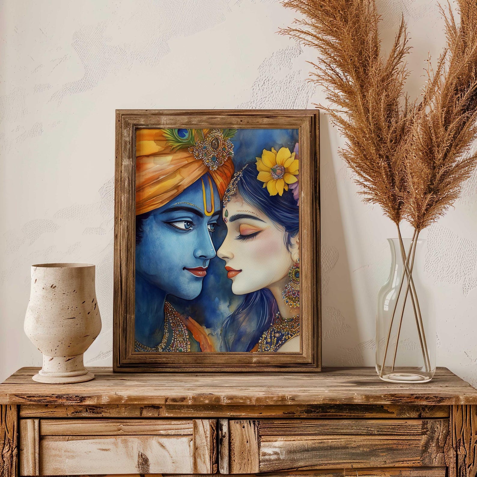 Krishna Art, Krishna and Radha, Radha Krishna, Krishna Painting, Hindu ...