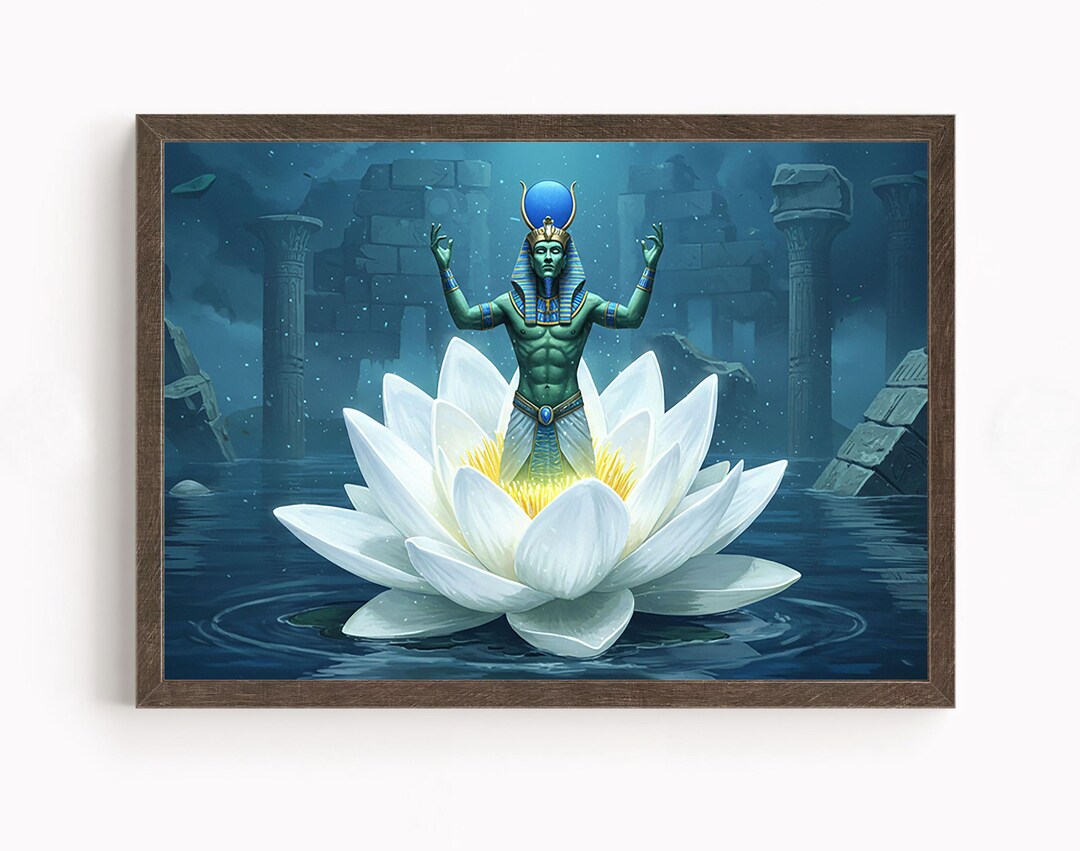 Egyptian God Osiris Print, Osiris Wall Art, Ancient Egyptian Mythology ...
