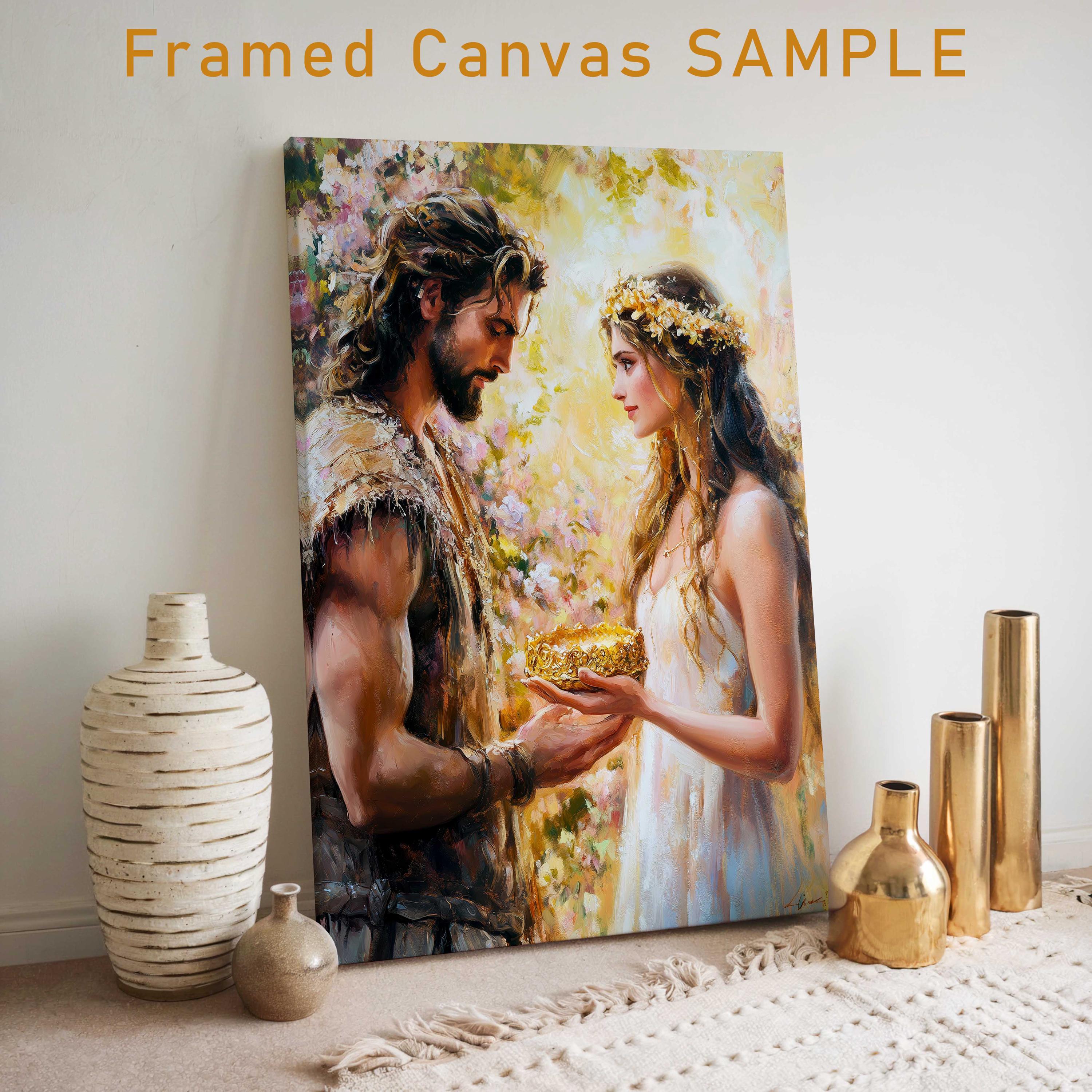 Hephaestus & Aphrodite Wall Art, God of Fire, Blacksmithing, and ...