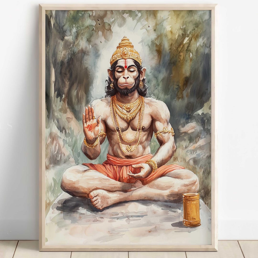 Hanuman Art, Hanuman Painting, Jai Bajarang Bali, Hanuman Art, Hindu ...