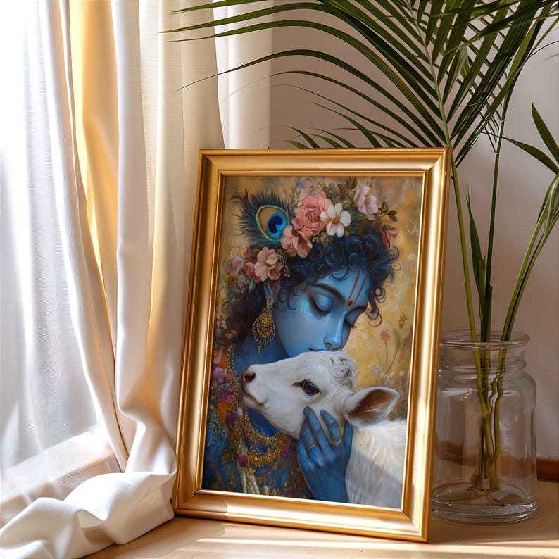 Krishna Art, Lord Krishna, Jai Shri Krishna, Krishna Painting, Hindu God, Hindu God Wall Art ...