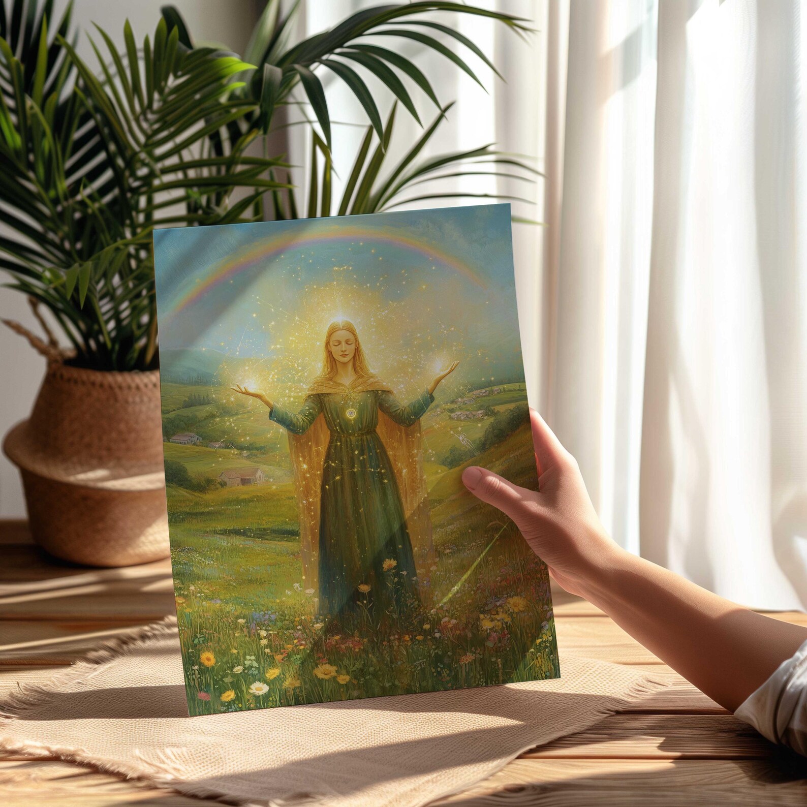 Brigid Celtic Goddess Wall Art, Irish Mythology Print, Goddess of Fire ...
