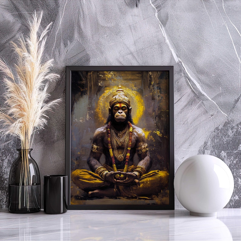 Hanuman Art, Hanuman Painting, Jai Bajarang Bali, Hanuman Art, Hindu ...