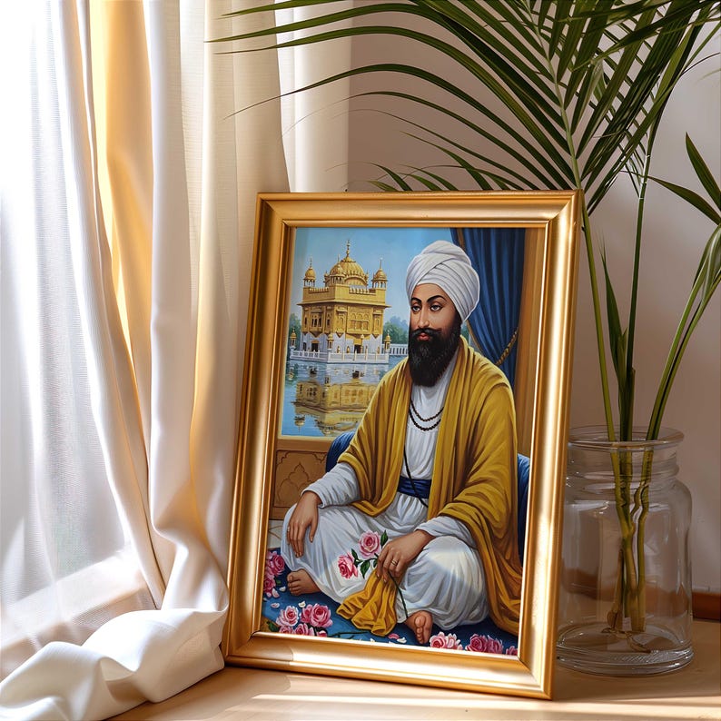 Sikh Art | Guru Ram Das Sahib | Fourth Sikh Guru From 1574 to 1581 ...